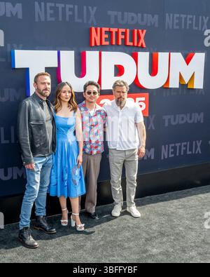 (L-R) Ben Affleck and Matt Damon attend Netflix's "The Rip" New York ...