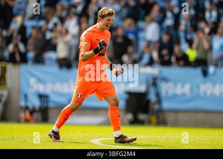 Malmo goalkeeper Melker Ellborg during the UEFA Europa League, league ...