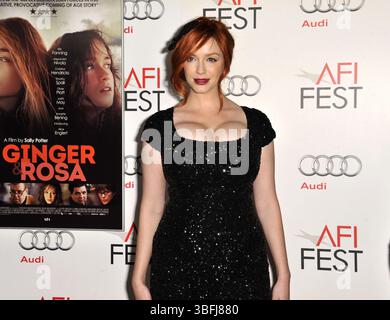 CHRISTINA HENDRICKS in November 2012. Photo Jeffrey Mater Stock Photo ...