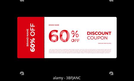 Coupon Discount. Vector Gift Voucher Isolated Stock Vector Image & Art ...