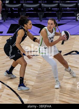 Minnesota Lynx forward Alanna Smith (8) in action against the Phoenix ...