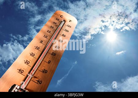 the summer sun as a symbol for hot weather and bright day summer sun as ...