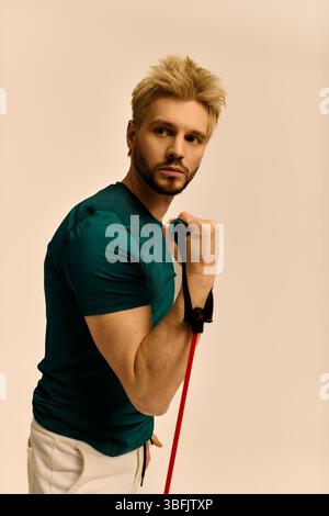 Strength Training: Young Man Engaging in Pull-Up Exercise Stock Photo ...