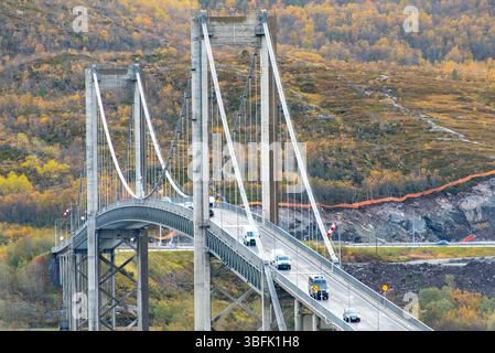 Tjeldsund Bridge in Troms County - Norway Stock Photo - Alamy