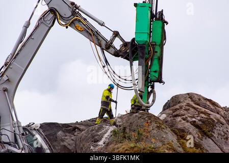 Surface Drill Rig for Quarrying and Construction Stock Photo - Alamy