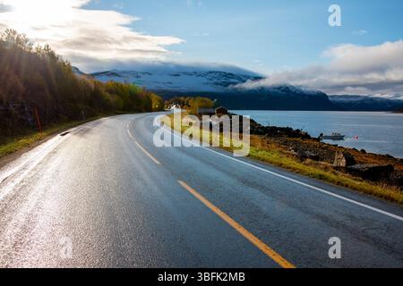 European Route E6 in Troms County - Norway Stock Photo - Alamy