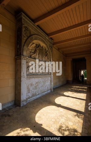 Church of Peace Friedenskirche cloister in Sanssouci park in Potsdam ...