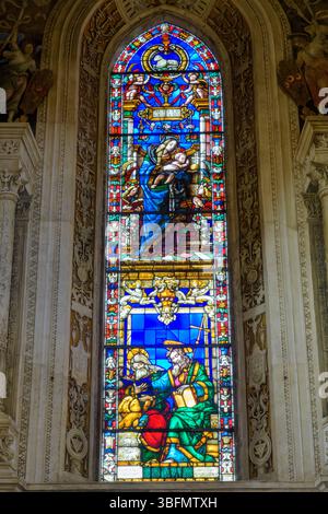 Filippino Lippi frescoes in the Strozzi Chapel in Santa Maria Novella ...