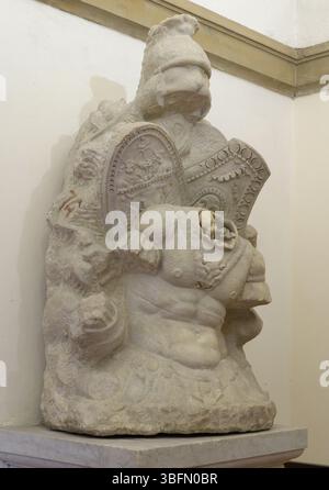 Stone sculpture, the museum at San Lorenzo Tenochtitlan, Mexico, 1200BC ...