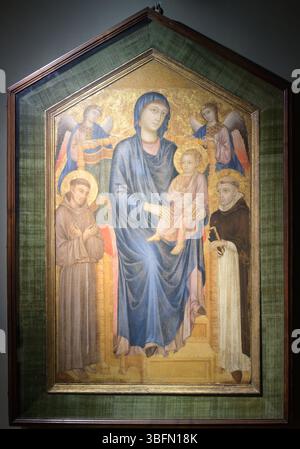 The Virgin and Child, Saint Dominic, and Angels Distributing Chaplets ...