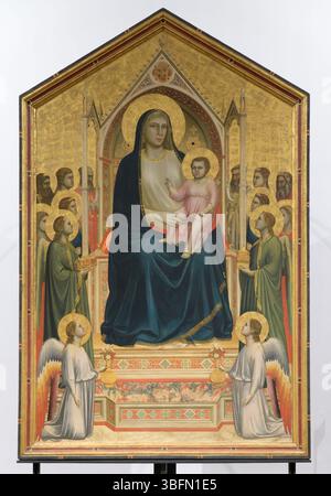 . Madonna and Child Enthroned with Saints. circa 1445 48 Lippi, pala del noviziato 480 Stock ...