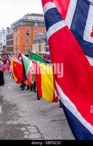 National flags of different countries on the waterfront Stock Photo - Alamy