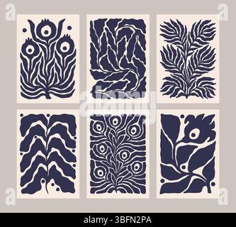abstract cover floral flower leaf Stock Vector Image & Art - Alamy