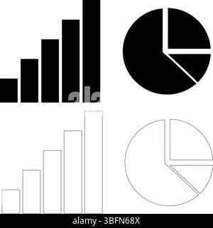 Pie chart icon. Charts. Statistics. Editable vector Stock Vector Image ...