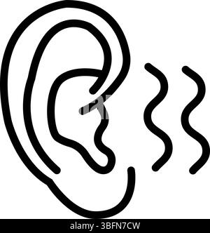 Tinnitus. Human ear. part of Auditory system. Inside the cochlea. Close ...