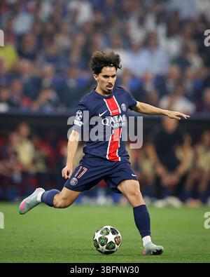 Vitinha of Paris Saint-Germain in action during the Champions League ...
