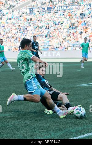 June 3, 2025, Seattle, Seattle, USA: Seattle Sounders players PEDRO DE ...