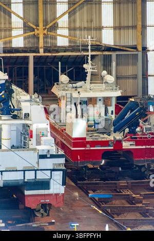 Shiplifts in a Marine Hangar Stock Photo - Alamy