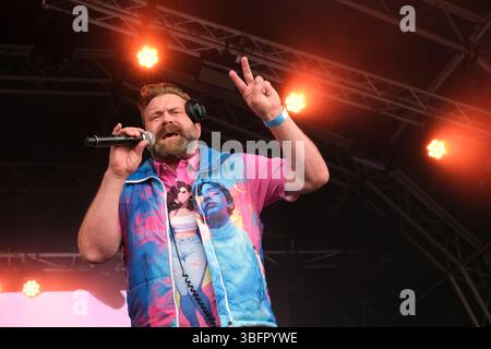 Daniel Bedingfield performing at Wychwood Festival, Cheltenham ...