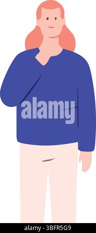 woman thinking, solving idea Stock Vector Image & Art - Alamy