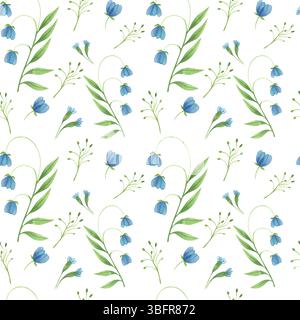 Colorful seamless spring plants pattern for design, background, ceramic ...