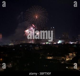 A photograph from the early 1990s showing the Red, White and Boom ...