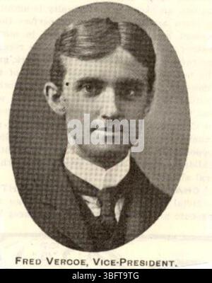 A portrait of Fred Vercoe (1876-1950), founder of the brokerage firm ...