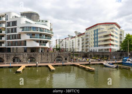 Modern architecture apartment buildings, Millenium Promenade, Floating ...