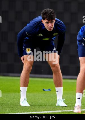 Scotland's Max Johnston during a training session at Lesser Hampden ...