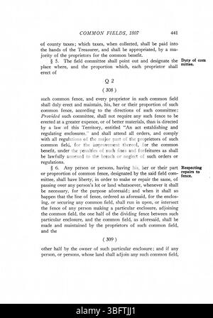 This page from the 1801-1809 laws of the Indiana Territory, edited by ...