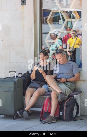 Dubrovnik, Croatia. 03rd June, 2025. Tourist enjoy summer weather in ...