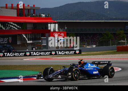 Williams driver Carlos Sainz of Spain steers his car during the Formula ...