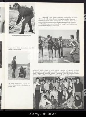 This page from the 1973 Edgewood High School yearbook includes ...