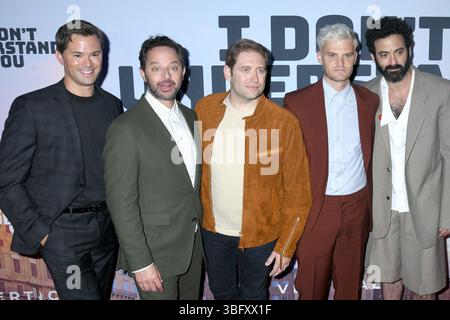 Andrew Rannells, Nick Kroll David Joseph Craig, Brian Crano, Amanda Seyfried, Morgan Spector at ...