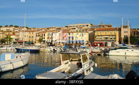 Charming little Provensal port of Cassis with its colorful traditional ...