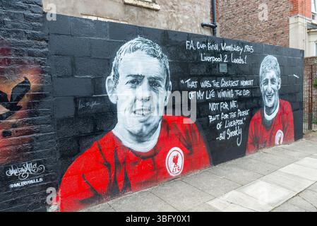 Mural of Ian St John and Roger Hunt, Liverpool FC street art, Sybil ...
