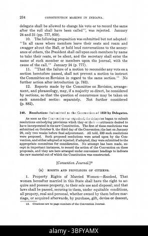 This page from *Constitution Making in Indiana* (1971) continues ...