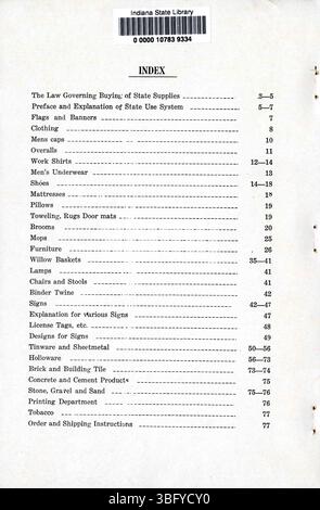 This 1926 catalog showcases products made by the Indiana trade school ...