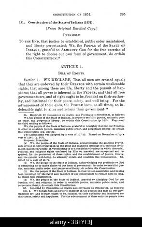This section of *Constitution Making in Indiana* (1971) delves into the ...