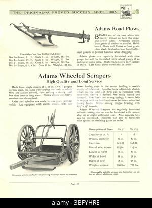 This 1927 catalog details Adams adjustable leaning wheel graders ...