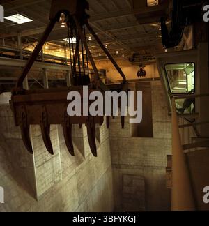 This interior view from the Columbus Trash-Burning Power Plant, which ...