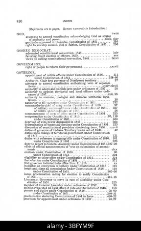 Volume 1 of Constitution Making in Indiana examines the foundational ...