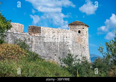Fortress castle of Ali Pasha Tepelena at Porto Palermo in Albania Stock ...