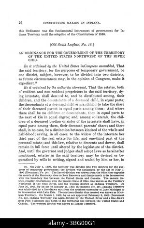 This page from *Constitution Making in Indiana* (1971) details the ...