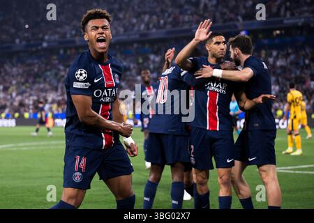 Desire Doue of Paris Saint-Germain FC in action during the UEFA Super ...