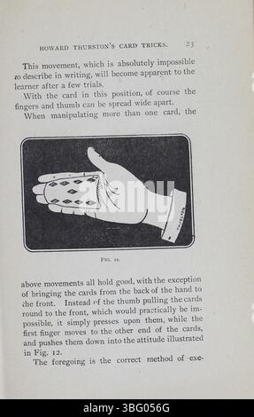 The 1903 manual by Howard Thurston on card conjuring details continuous ...