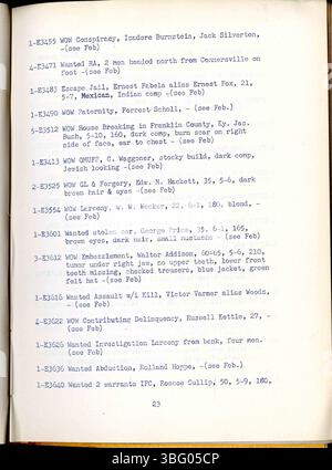 This page from the Indiana State Police history focuses on developments ...