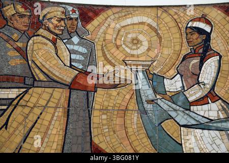 Detail of the Zaisan Memorial in Ulaanbaatar Stock Photo - Alamy