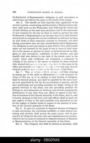 This 1971 volume covers the process of constitution-making in Indiana ...