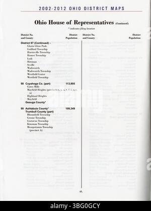 This document outlines Ohio's district maps for congressional ...
